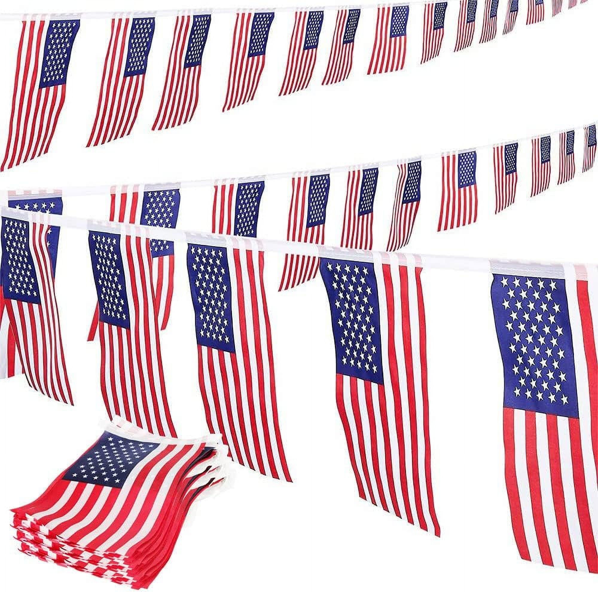 USA Flags American Small String Mini Flag Pennant Banner Decorations ...
