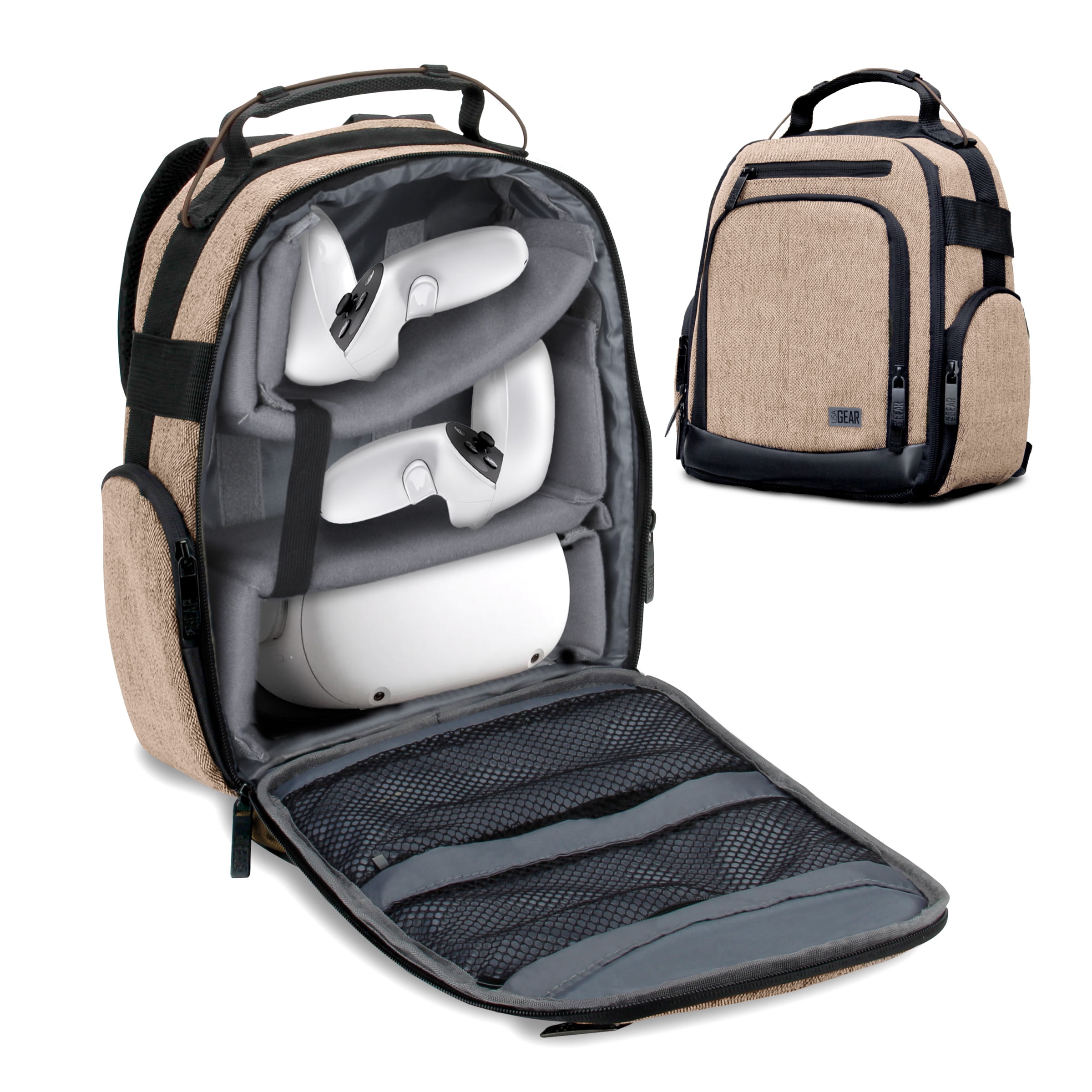 USA GEAR Backpack for VR Headset - VR Case Compatible with Oculus Quest ...