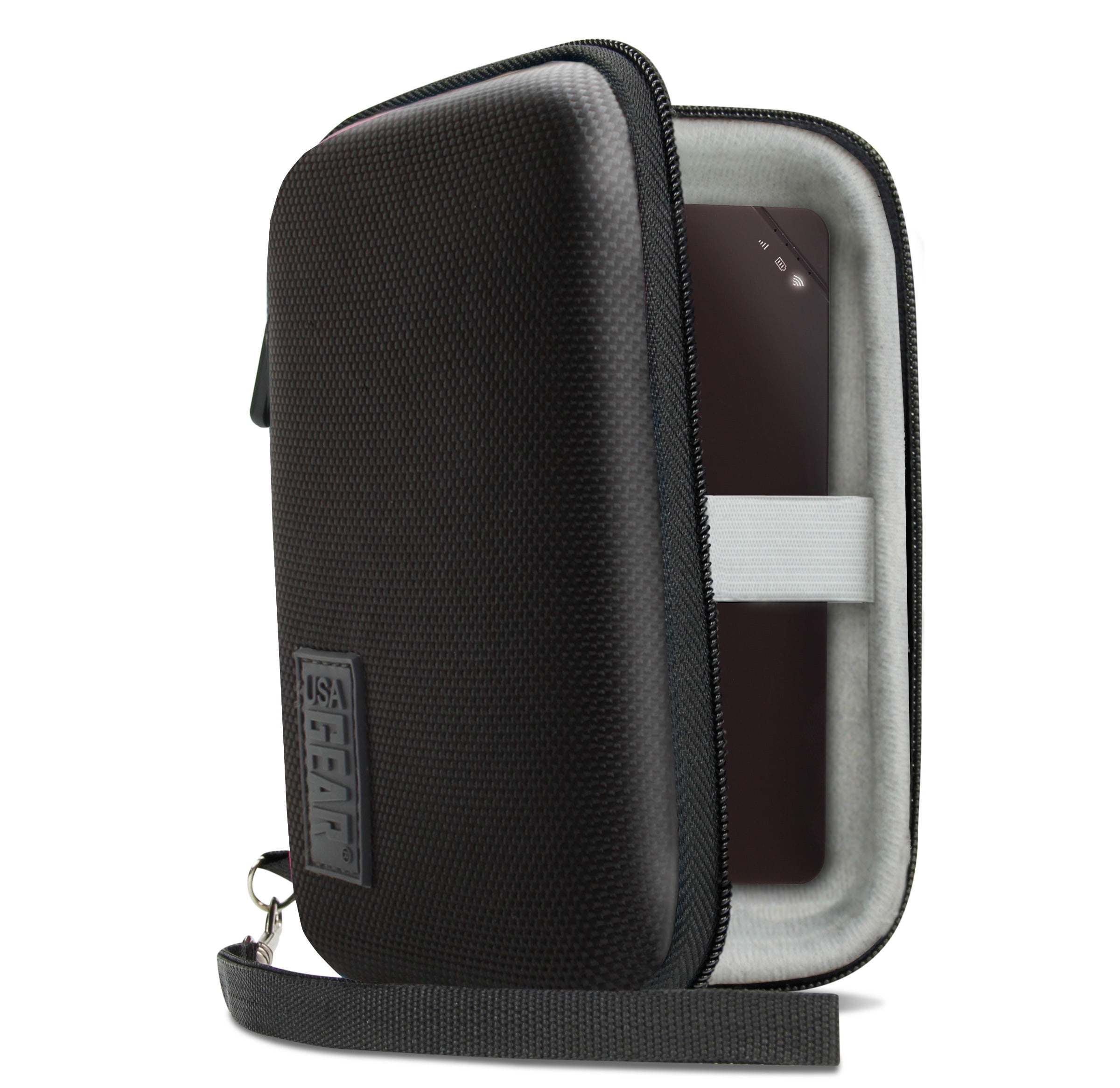 USA GEAR Portable Wi-Fi Mobile Hotspot Carrying Case w/ Wrist Strap ...