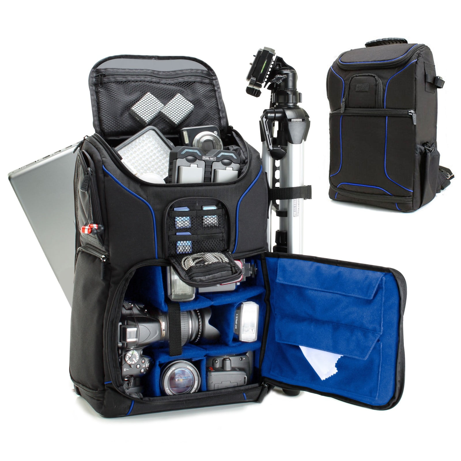 USA GEAR S17 Camera Backpack – Large DSLR Bag with Laptop & Tripod ...