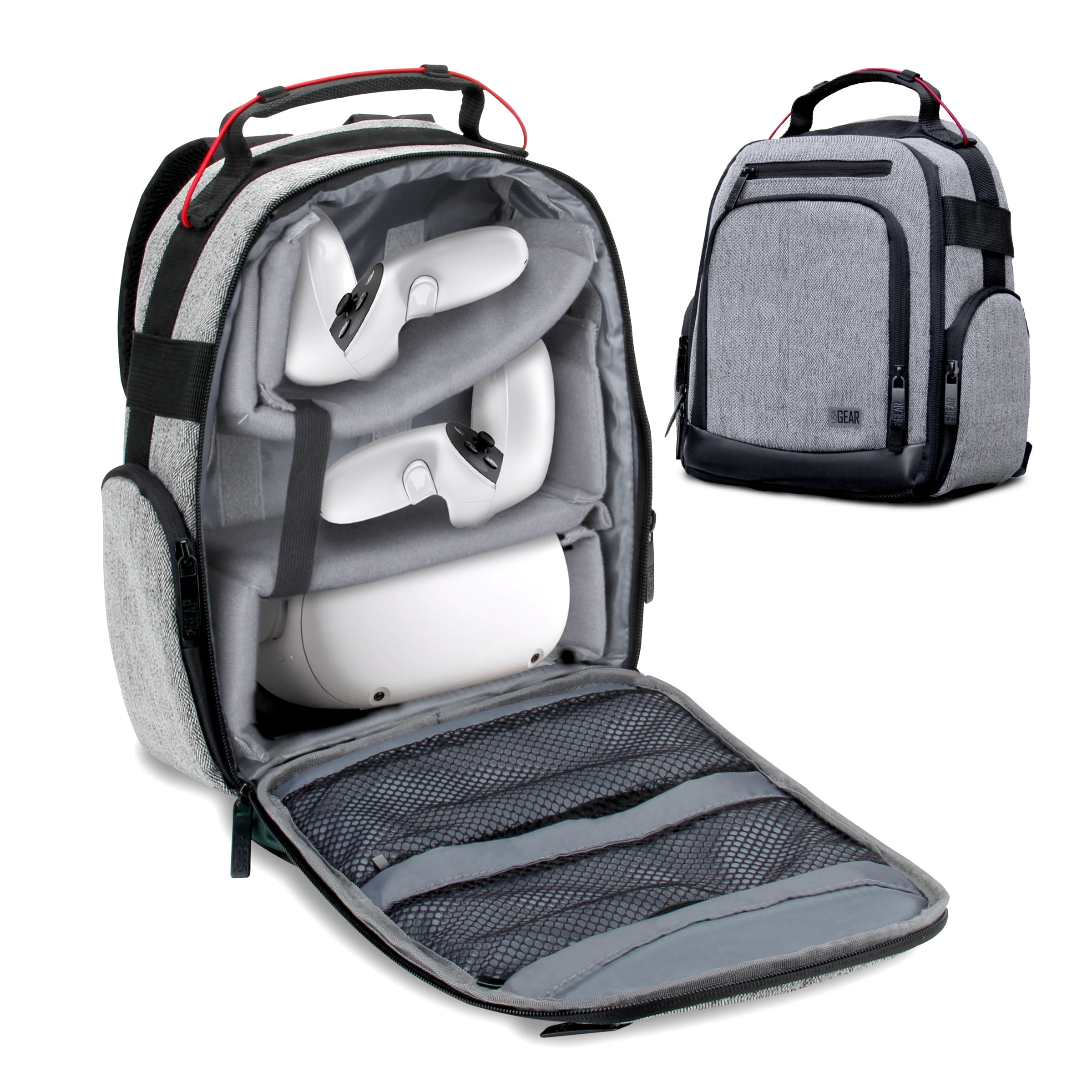 USA GEAR VR Headset Case with Customizable Interior Compatible with ...