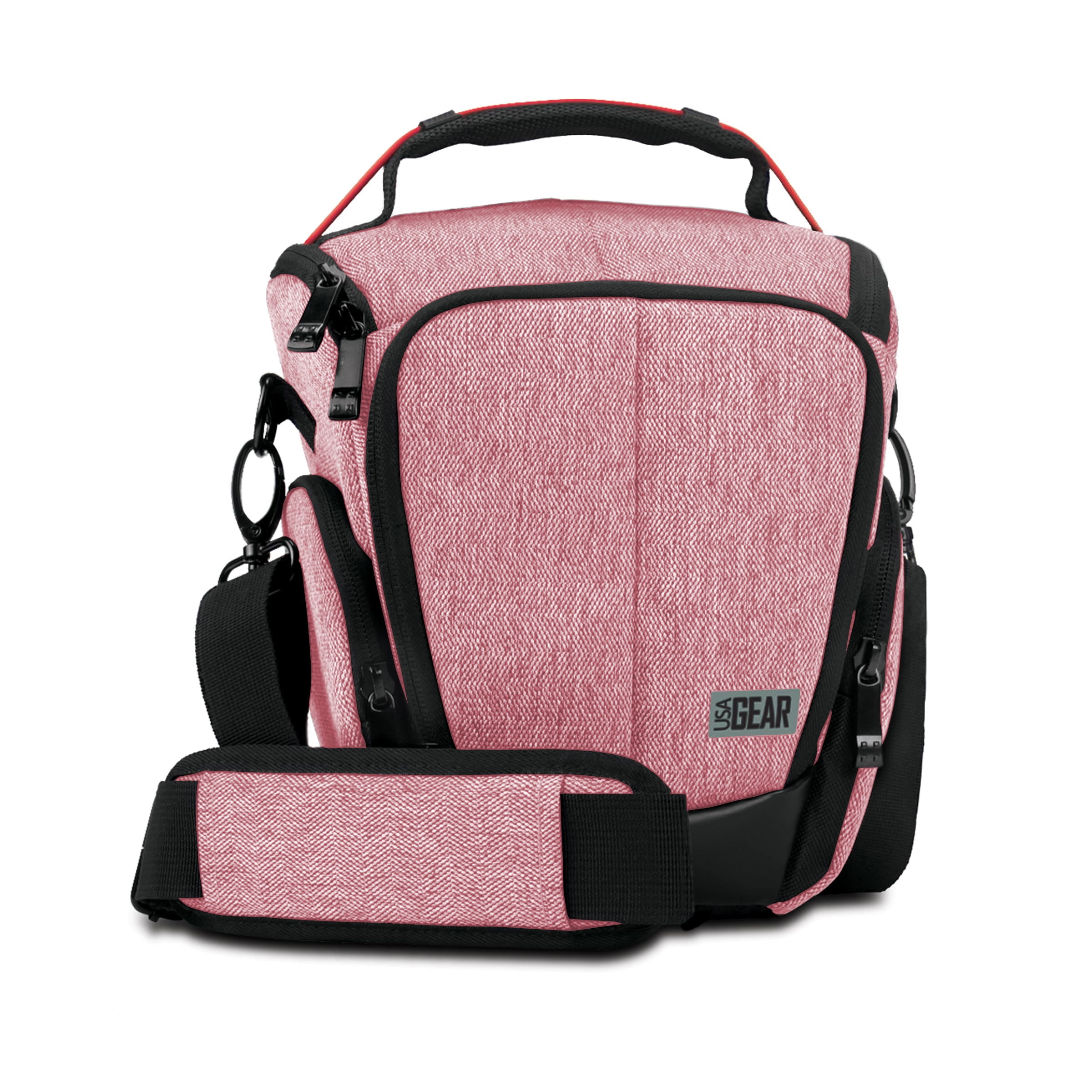 USA Gear Camera Case for Digital SLR (Red) with Soft Cushioned Interior ...