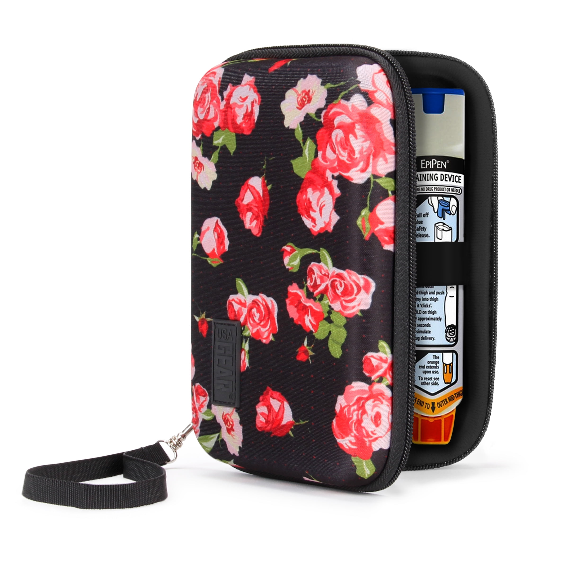 USA Gear Hard Shell EpiPen Case - Wrist Strap for Immediate Access to ...