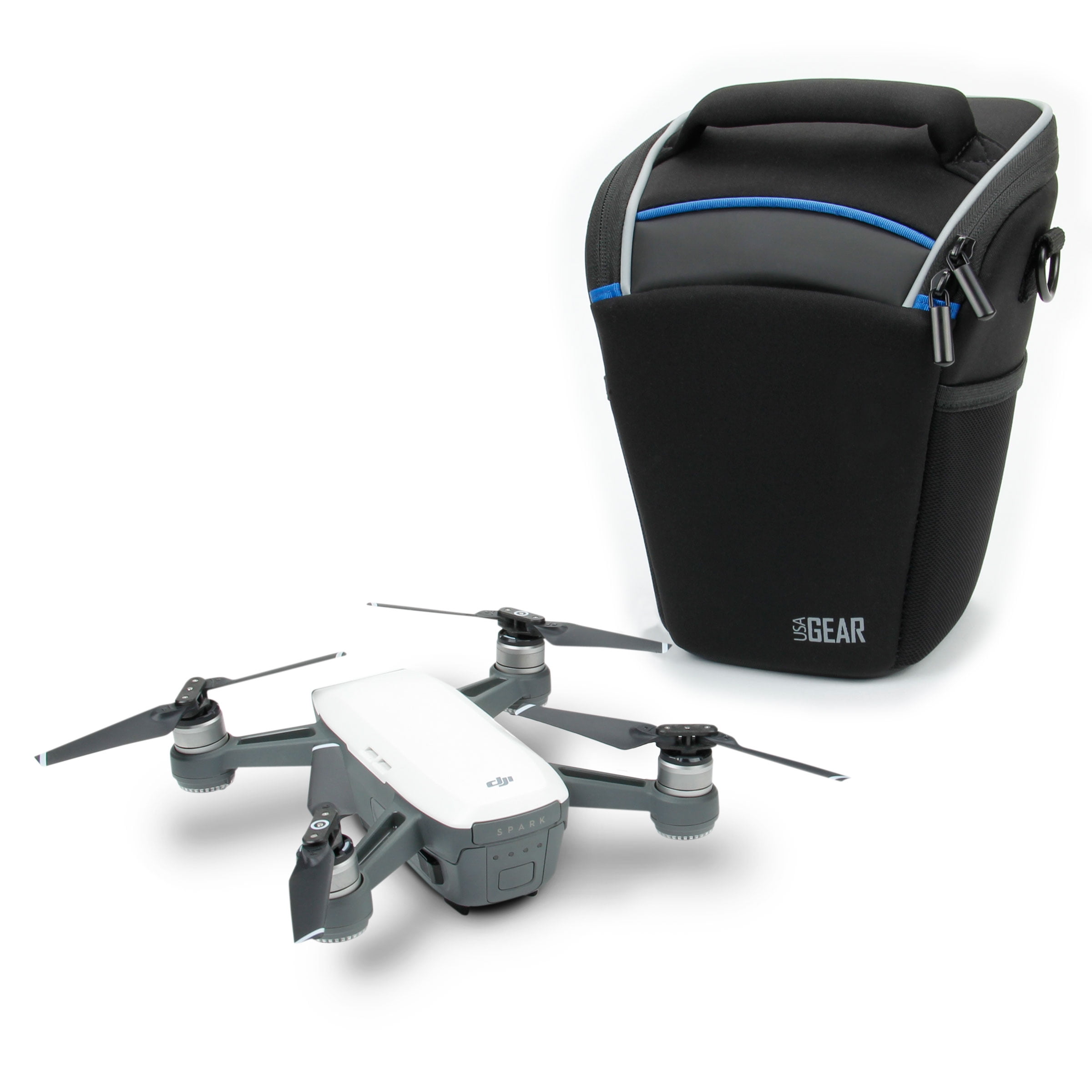 USA Gear Mini Drone Carrying Case for DJI Spark - Drone Travel Case ...