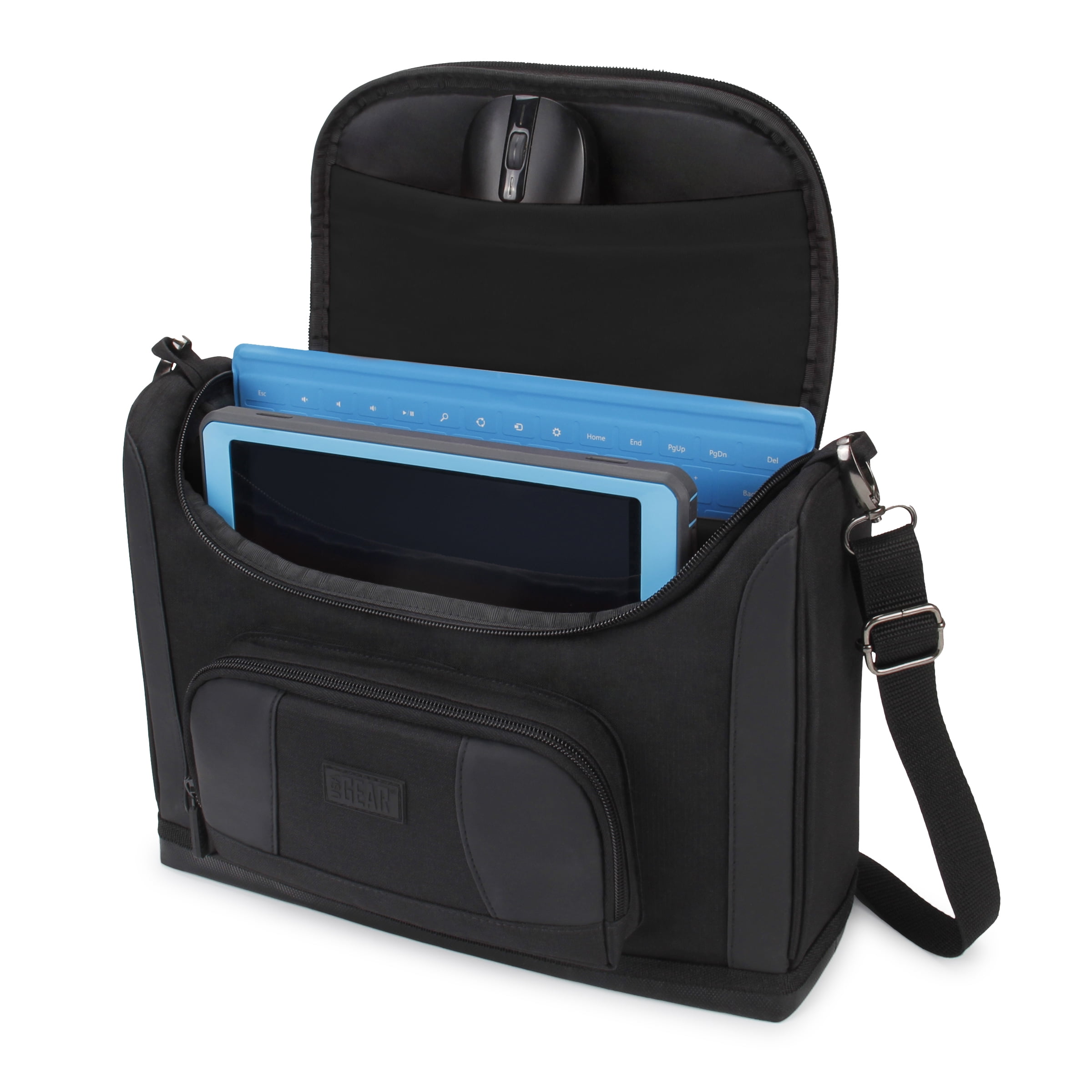 USA Gear Tablet Messenger Bag, Water Resistant, Compatible with Samsung ...