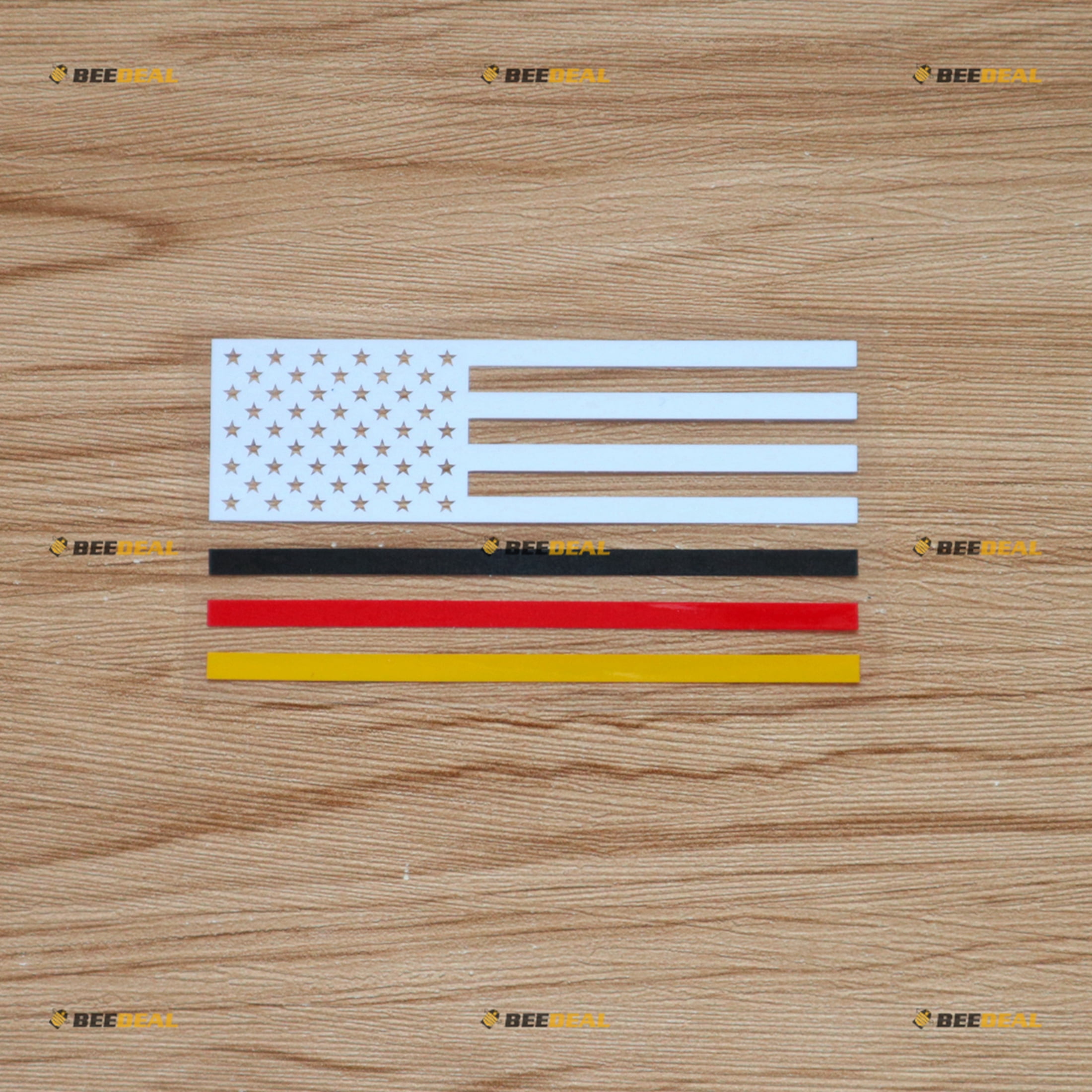 USA Germany American German Flag Sticker Decal Vinyl Merged - White ...