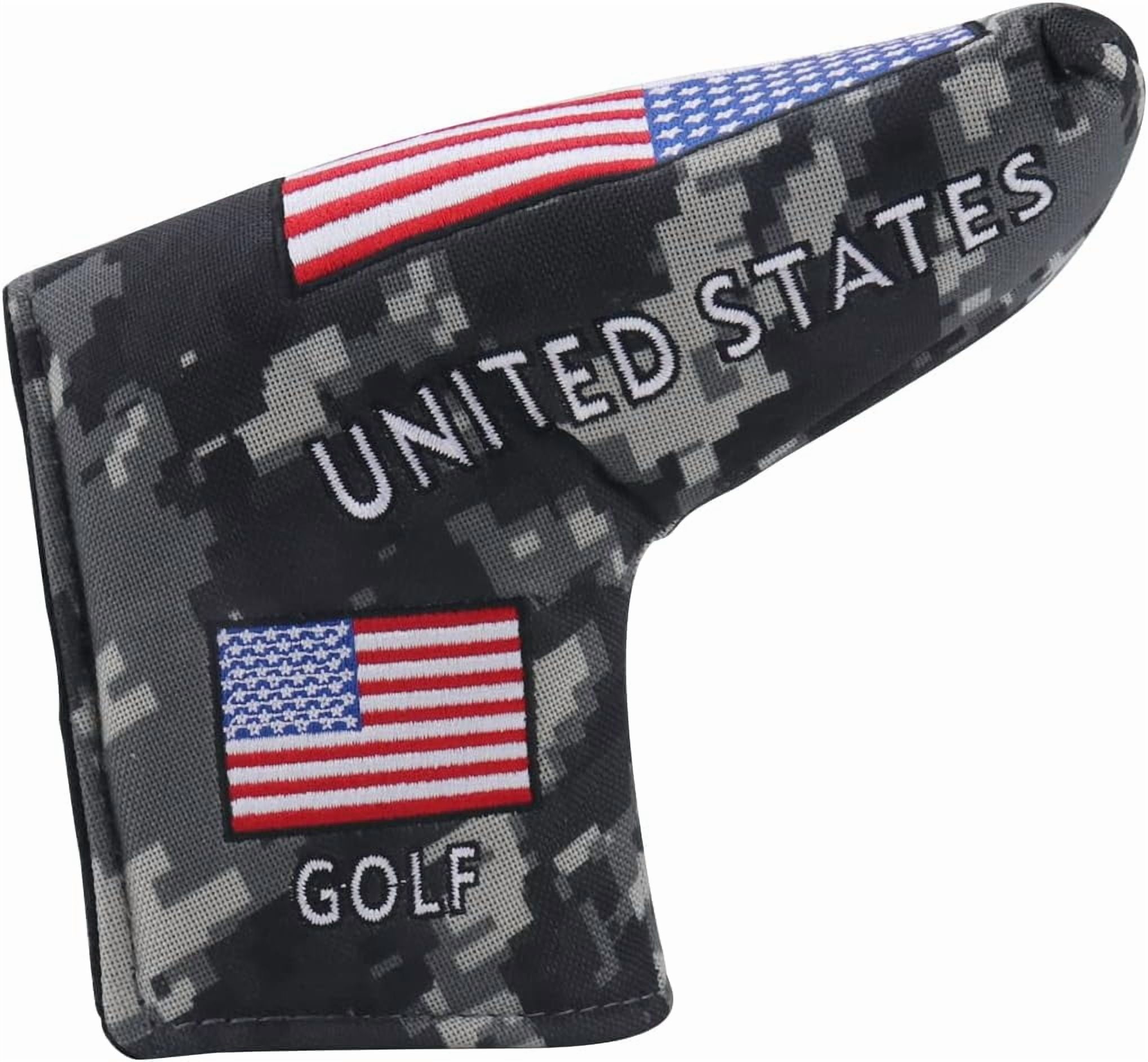 USA Golf Green Camouflage Blade Putter Head Cover for Taylormade ...
