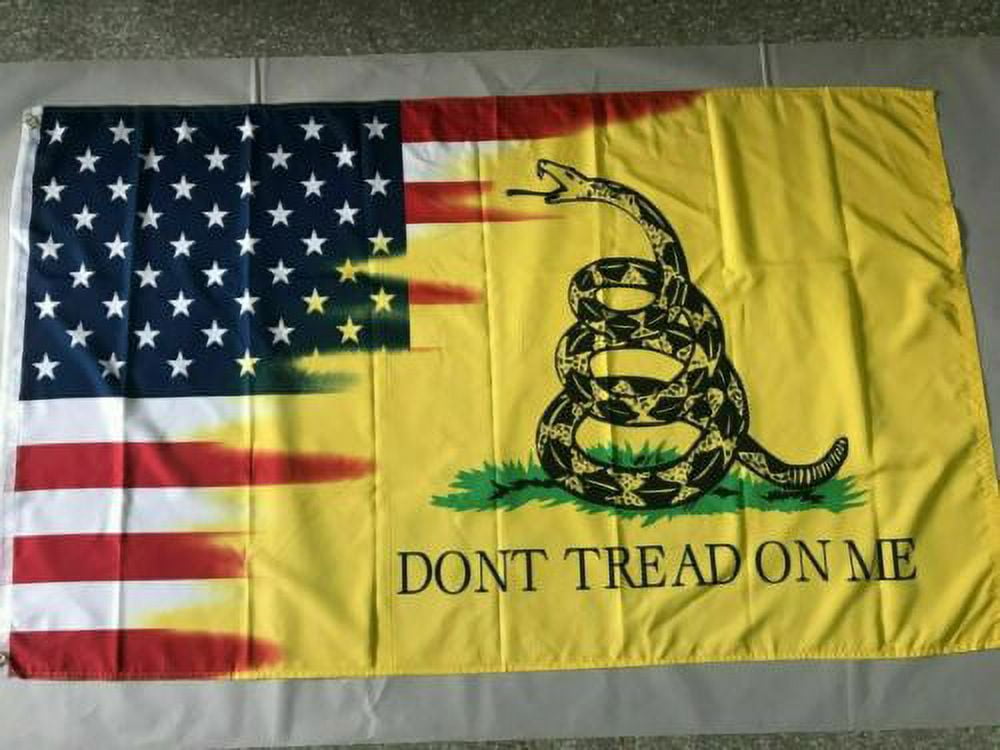 USA Historic Gadsden AMERICAN U.S.A. FIRST DTOM Flag US 3x5 FT Tatcical ...