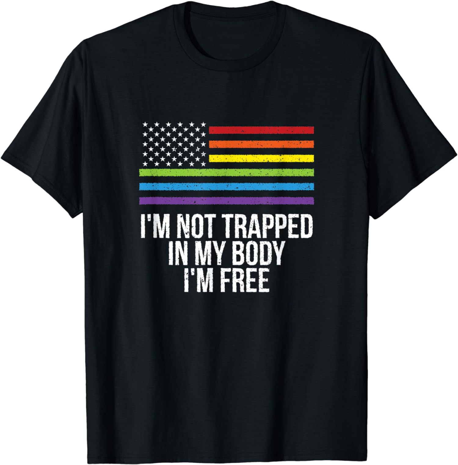 USA I'm Not Trapped In My Body LGBTQ Pride Month Pride Breathable ...
