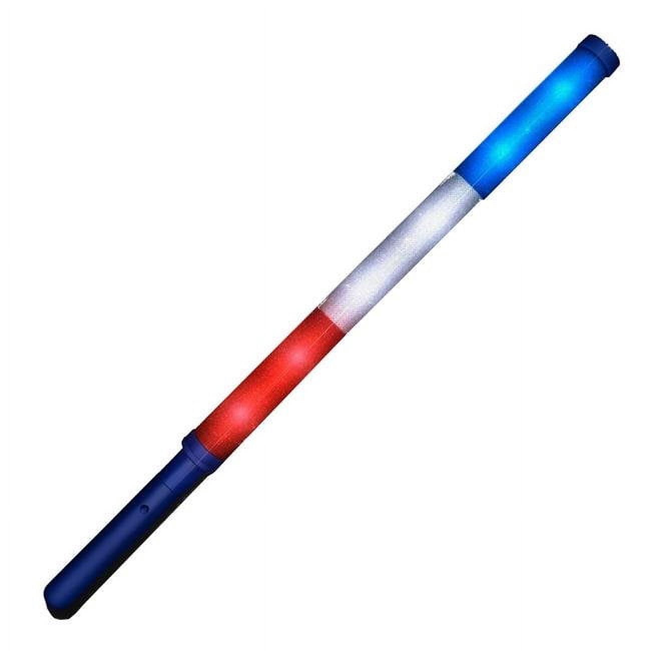 USA Independence Day Red White and Blue Flashing Stick Baton for 4th of ...