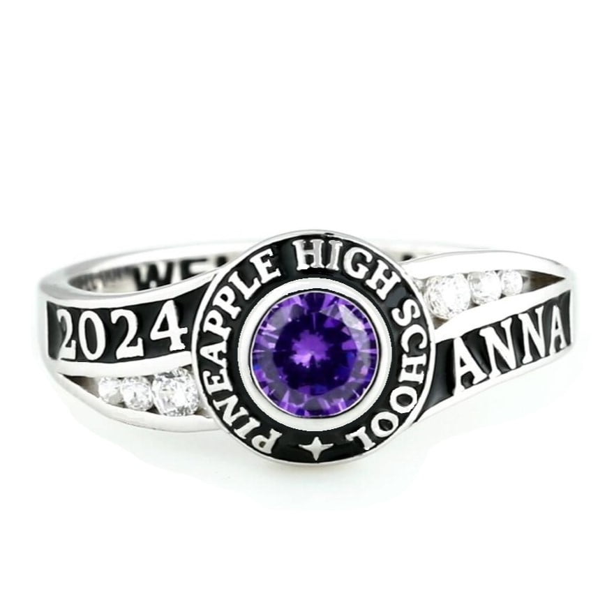 USA Jour Nouveau Customized Class Rings for Women High School or ...