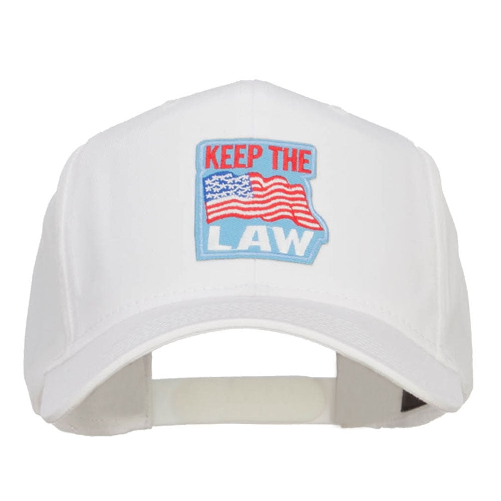 USA Keep the Law Patched Cap - White OSFM - Walmart.com