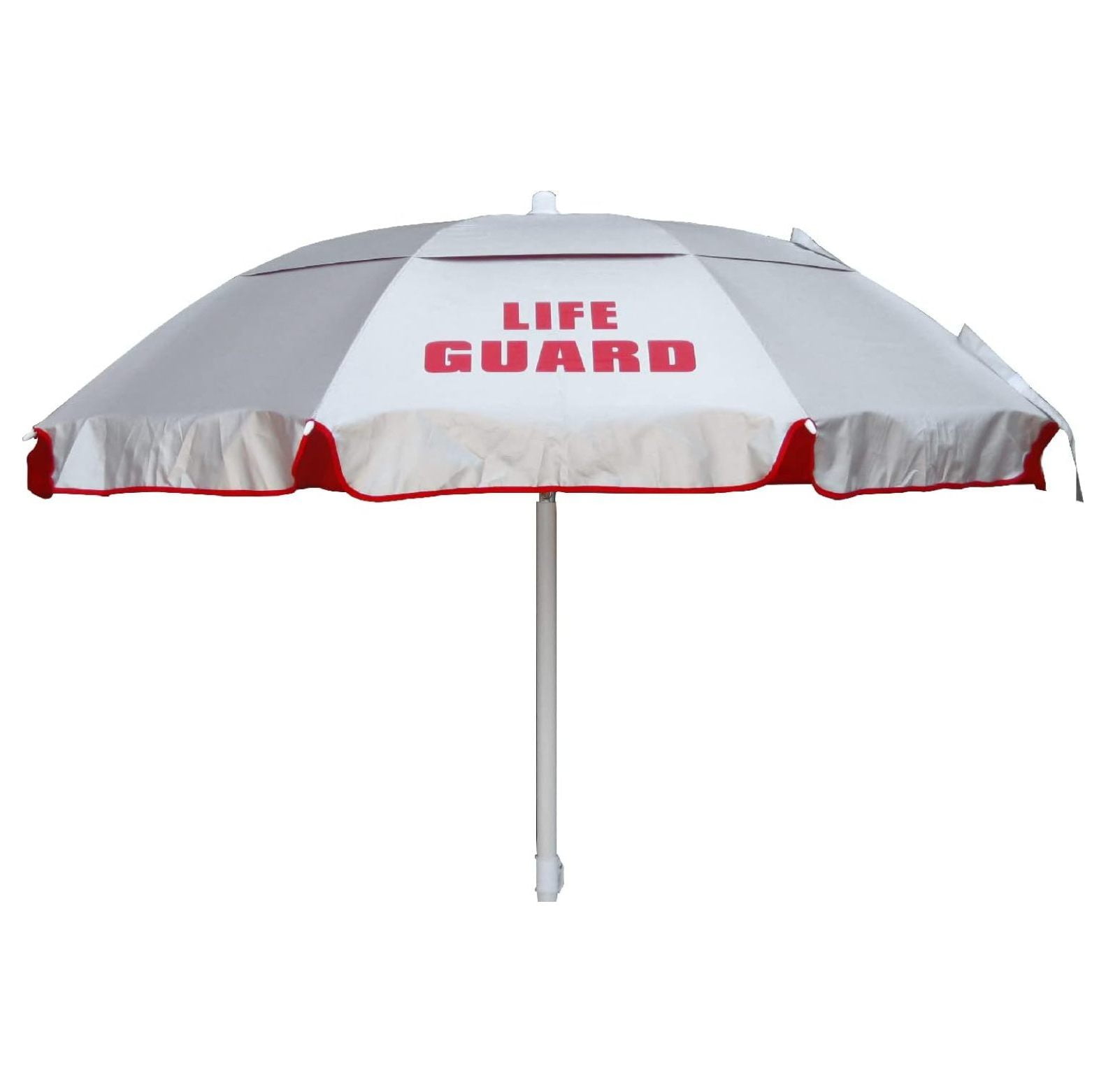 USA Lifeguard Solar Umbrella | Outdoor Umbrella with Push Tilt ...