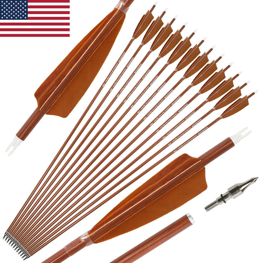 USA Local Wholesale - Archery 30 Inch Carbon Arrows with 4 Inch ...
