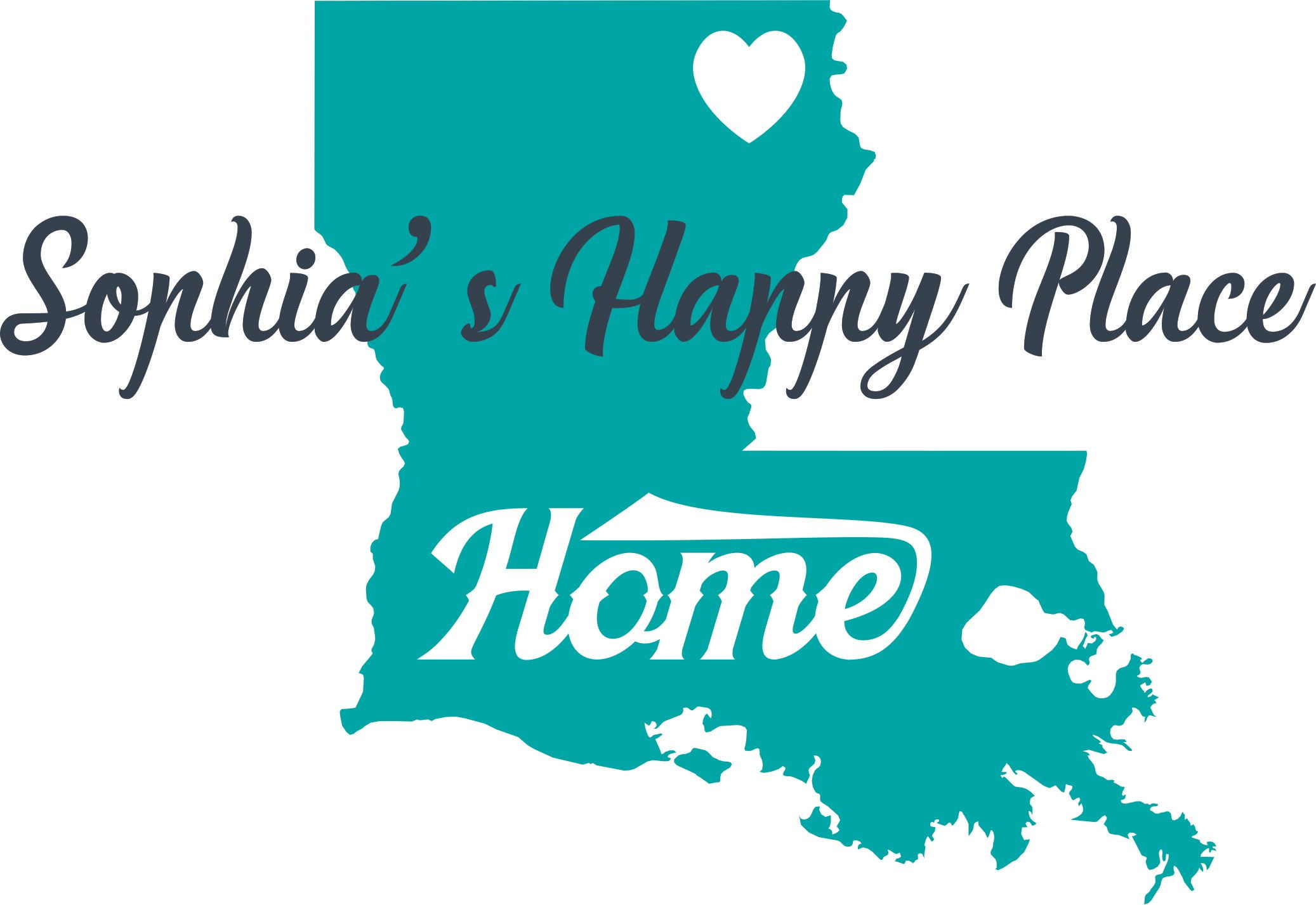 USA Louisiana NOLA New Orleans Customized Wall Decal - Custom Vinyl ...