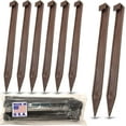USA MADE (100 PACK) Brown Nylon Landscape Edging Anchoring Plastic ...