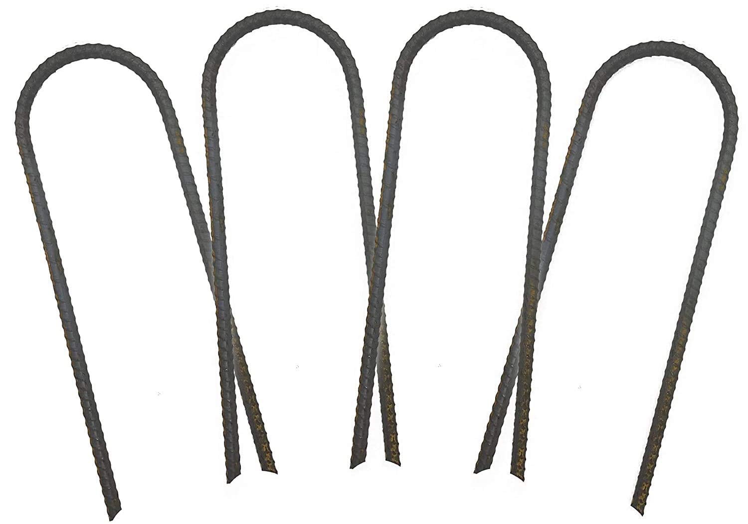 USA MADE - (4-Piece Set) Trampoline Wind Stakes 0.375 Inch Heavy Duty ...