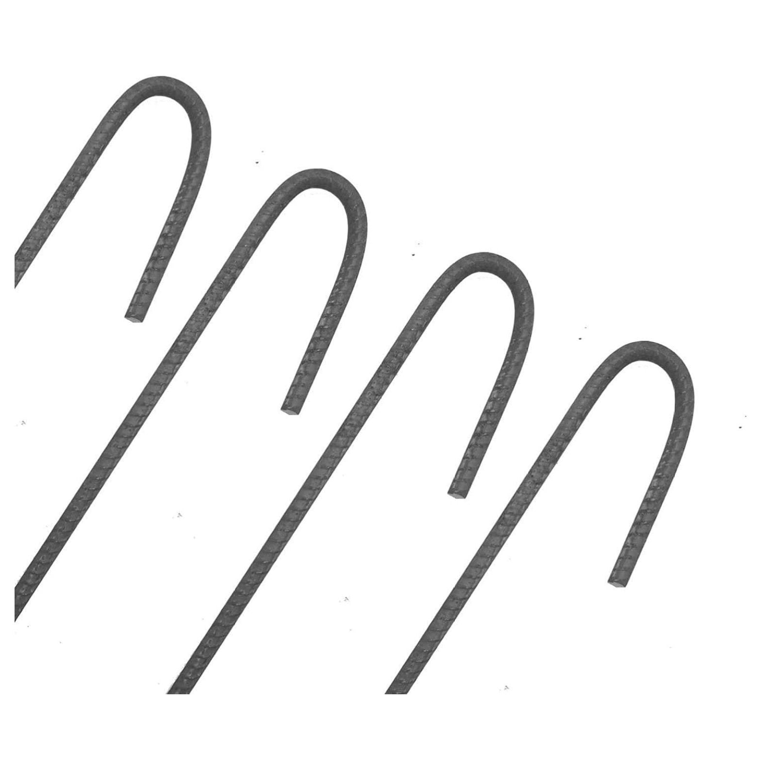USA Made - (8-Pack) Stakes J Hook Heavy Duty Stabilizing Steel Ground ...