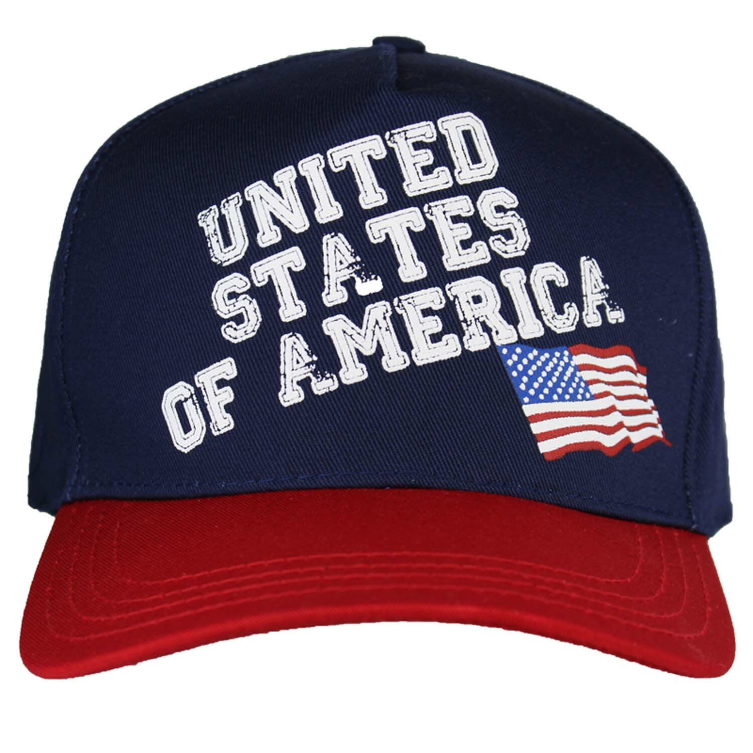 USA Made Patriotic USA Flag Caps - Walmart.com