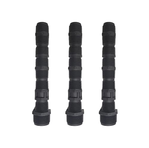 USA Made - Premium 3/4 Inch MIPT x 1/2" MIPT x 6 Inch High Male Poly ...