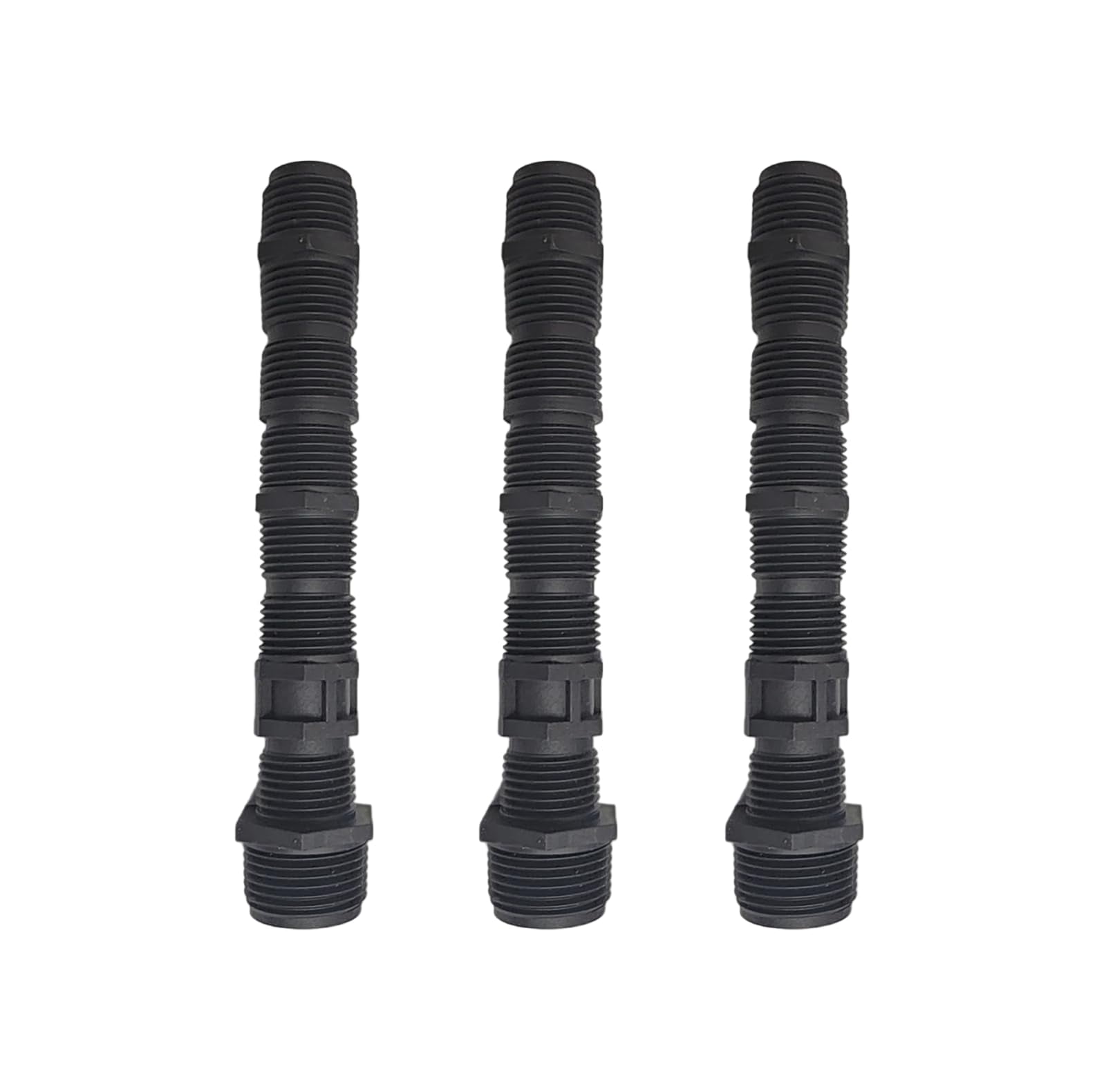 USA Made - Premium 3/4 Inch MIPT x 1/2" MIPT x 6 Inch High Male Poly ...