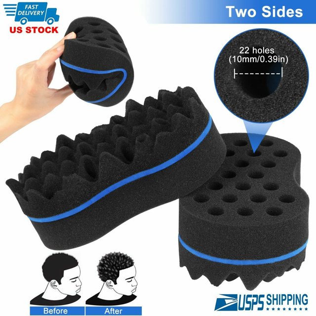 USA Magic Barber Sponge Brush Twist Hair For Dreadlock Coils Afro Curl ...
