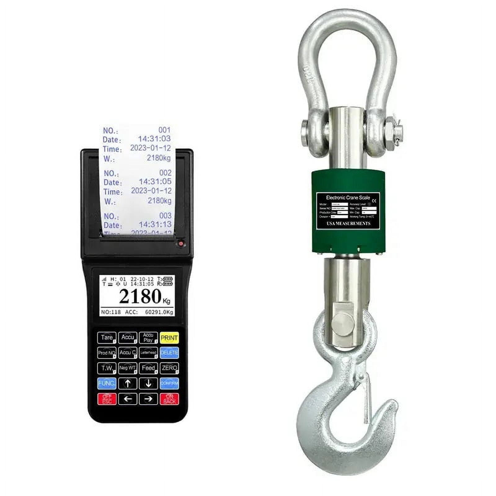 USA Measurements Crane Scale - Heavy Duty Hanging Scale with LCD ...