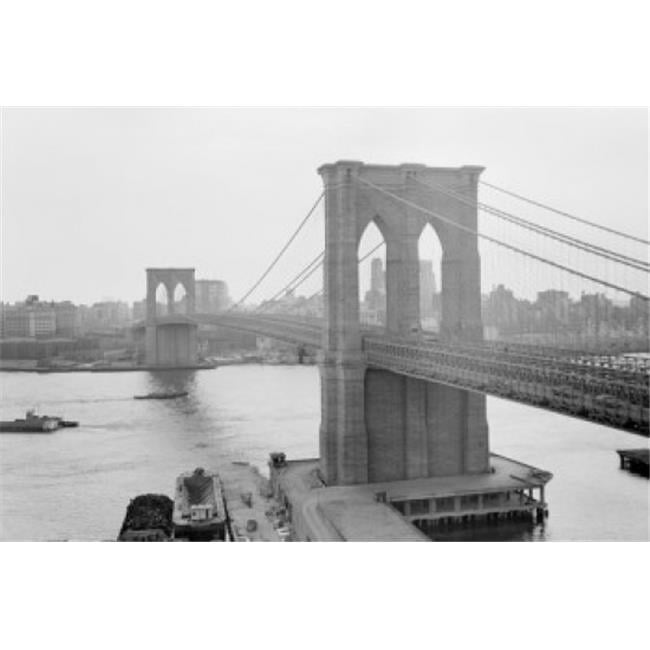 USA New York City Brooklyn Bridge Poster Print - 18 x 24 in. - Walmart.com