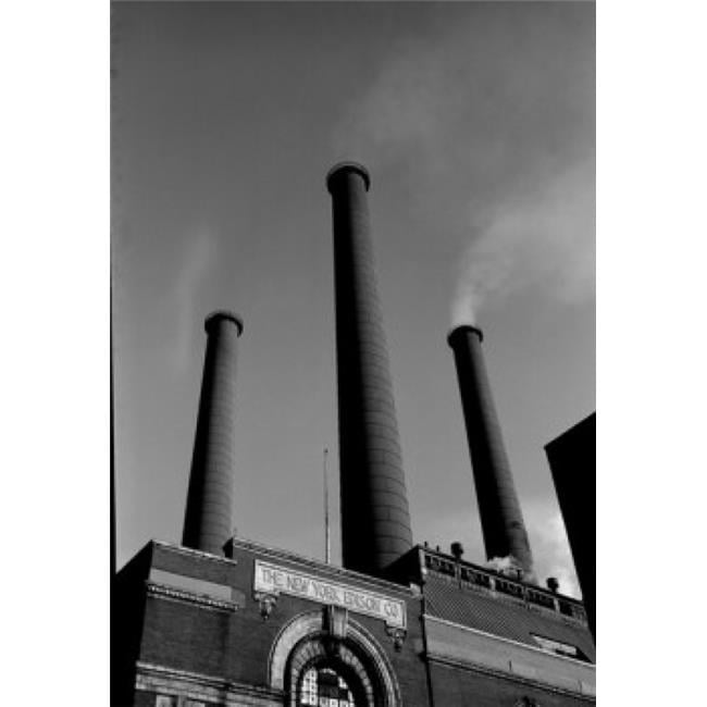 USA New York City Smokestacks of Consolidated Edison Power Plant Poster ...
