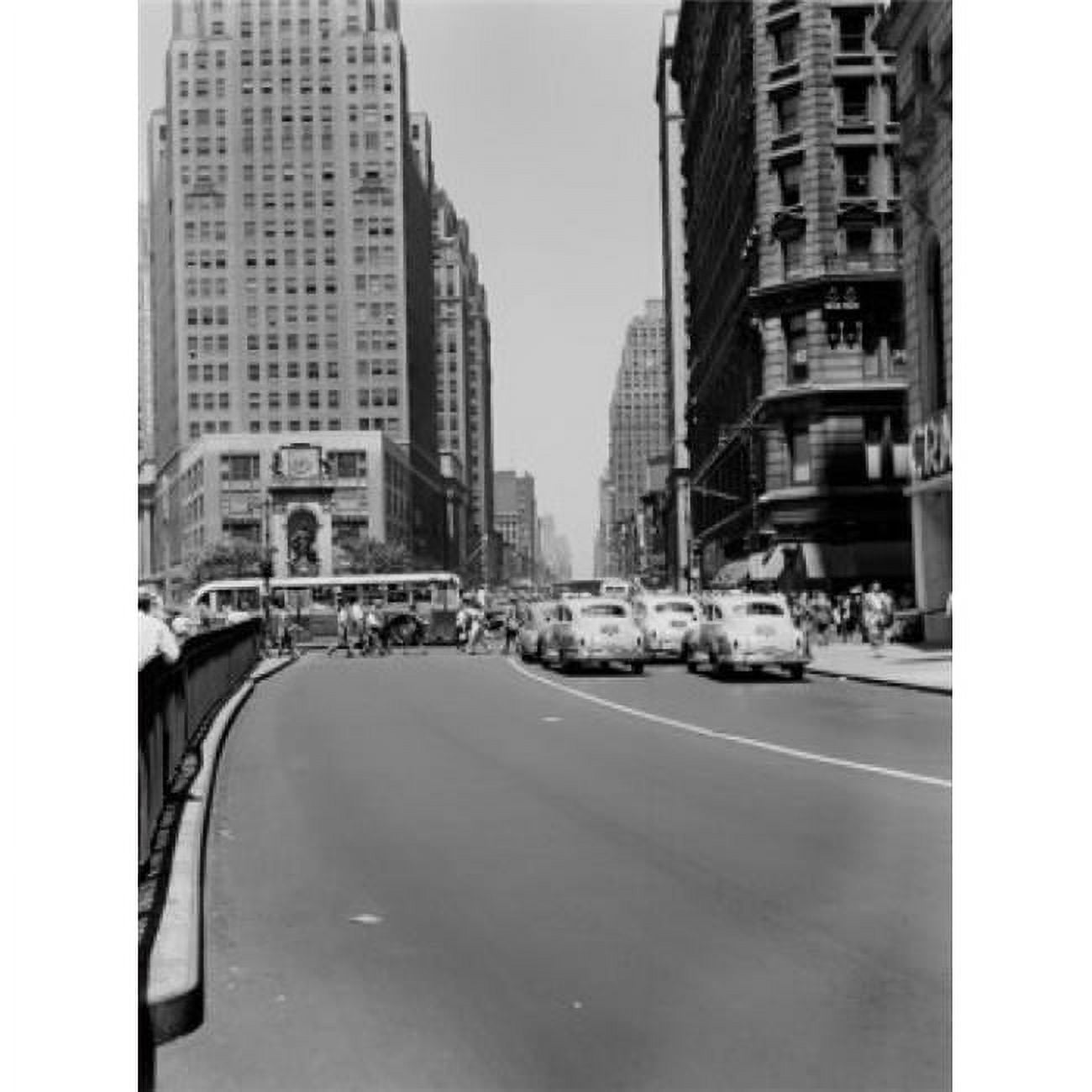 USA New York City Street Scene Poster Print - 18 x 24 in. - Walmart.com