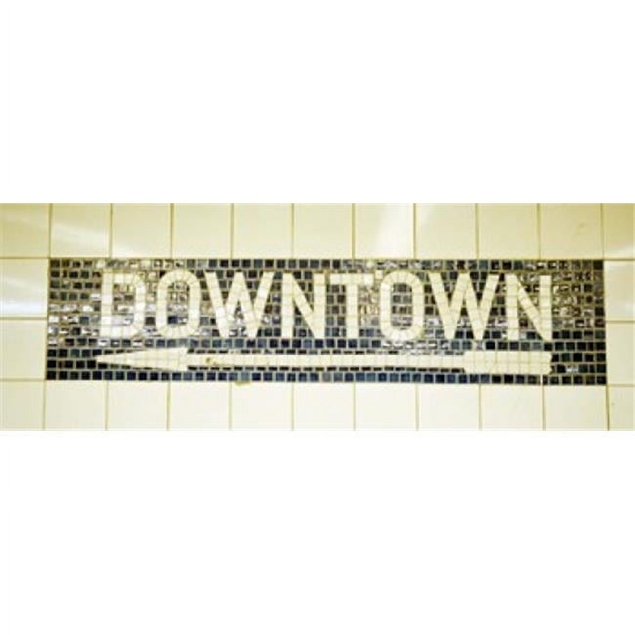 USA, New York City, subway sign Poster Print (36 x 13) - Walmart.com