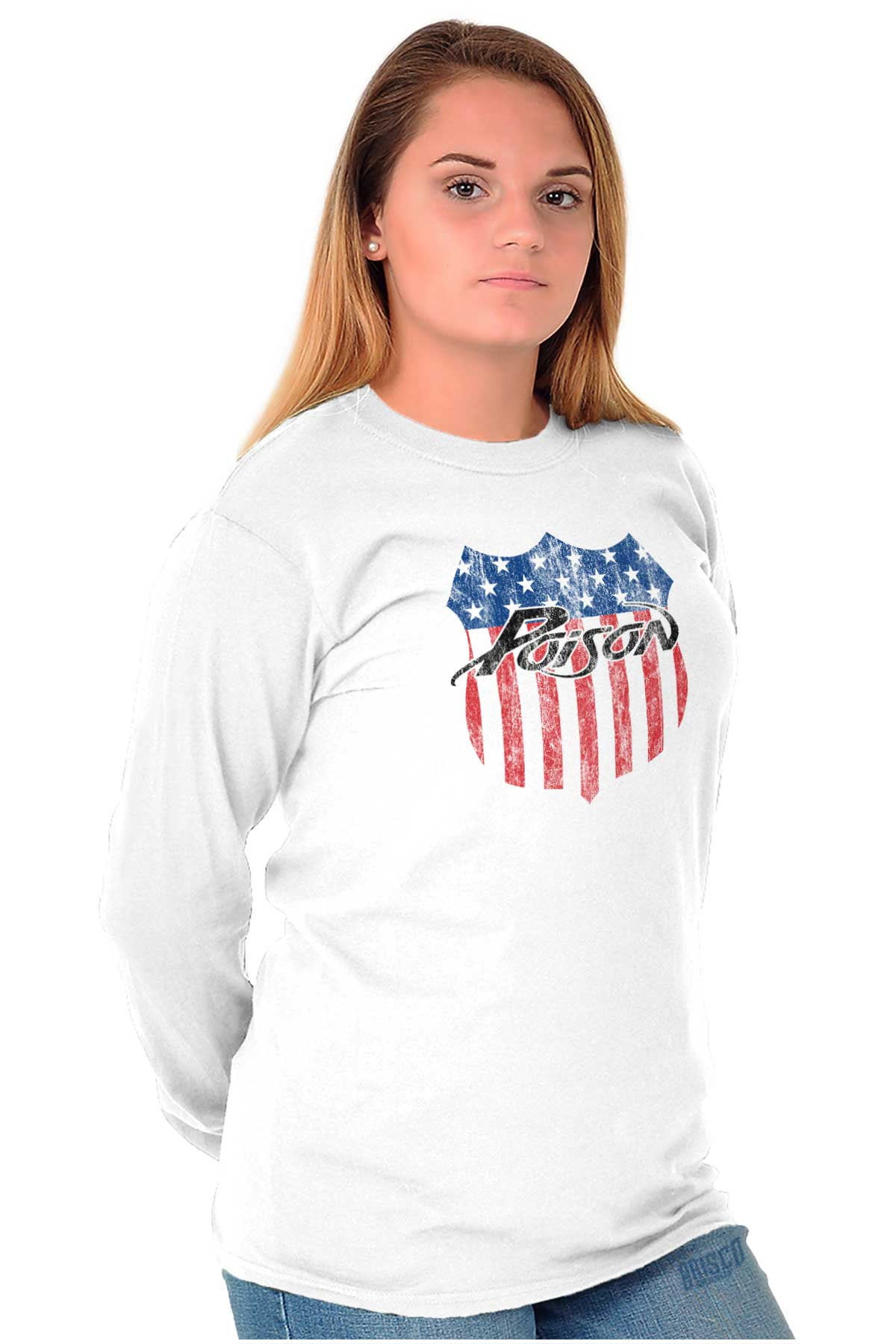 Usa Official Poison Rock Roll America Long Sleeve Tshirt Men Women