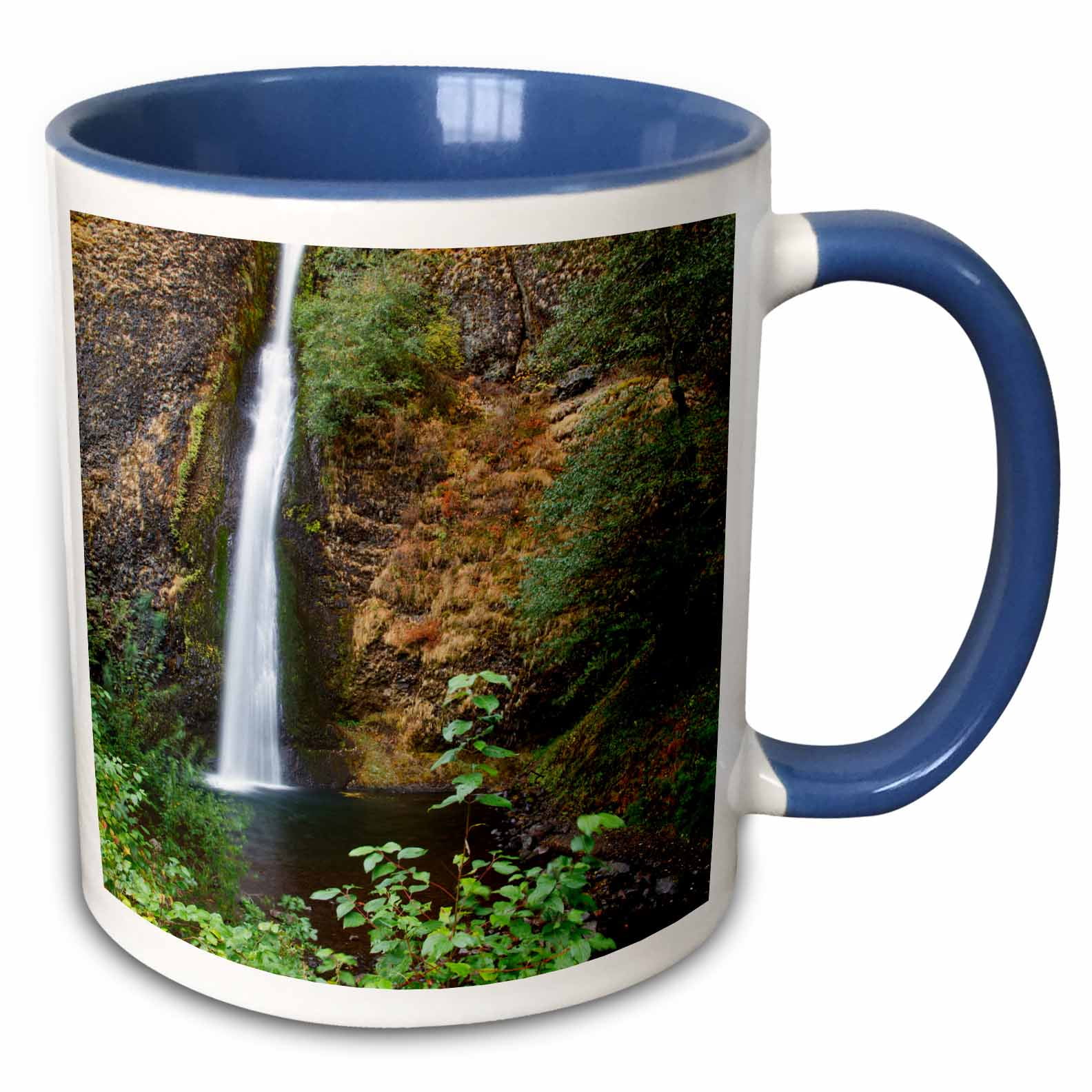 USA, Oregon, Columbia River Gorge, Horsetail Falls, 176 feet 15oz Two ...