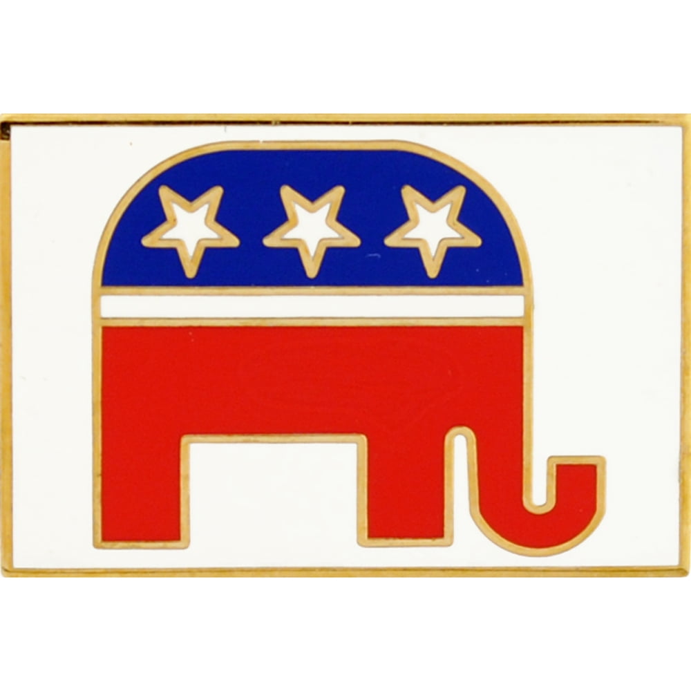 Party Republican Lapel Pin - Officially Licensed, Patriotic Emblem - 1 ...