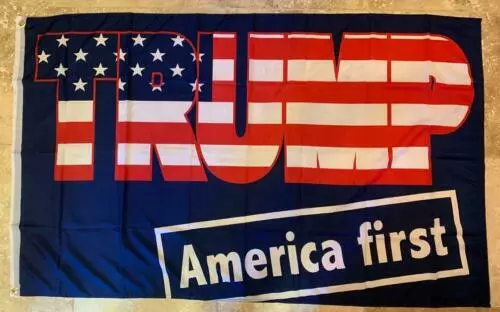USA PRESIDENT TRUMP 2024 AMERICA FIRST 3X5 US ROUGH TEX ® FLAG RARE ...