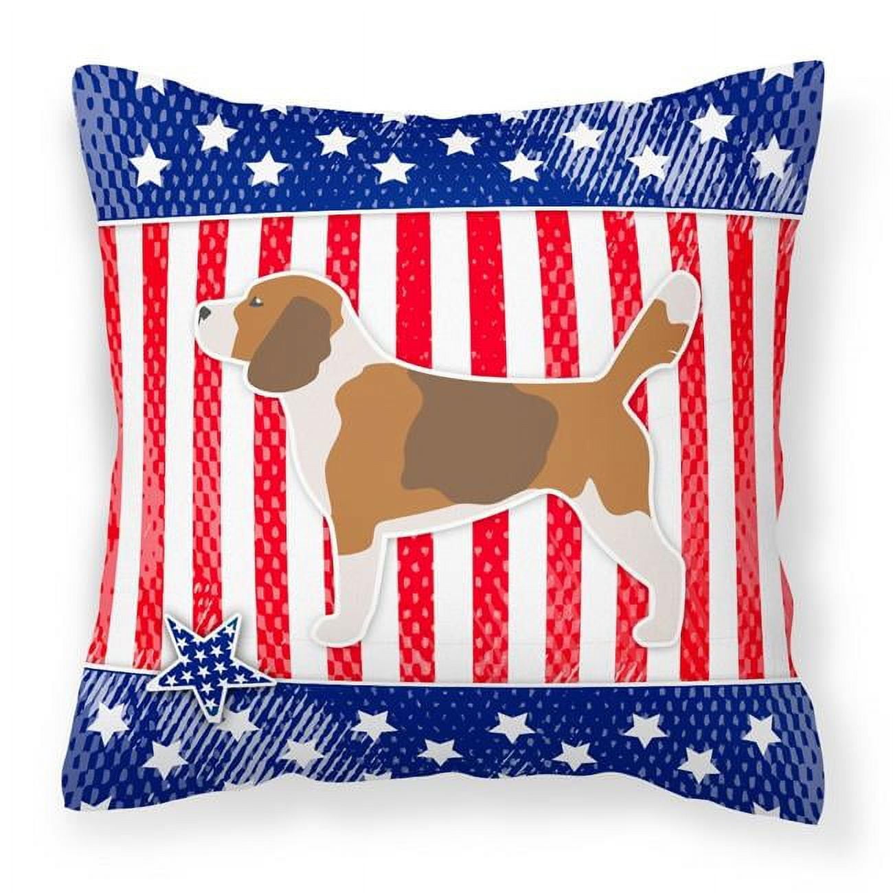 USA Patriotic Beagle Fabric Decorative Pillow - Walmart.com