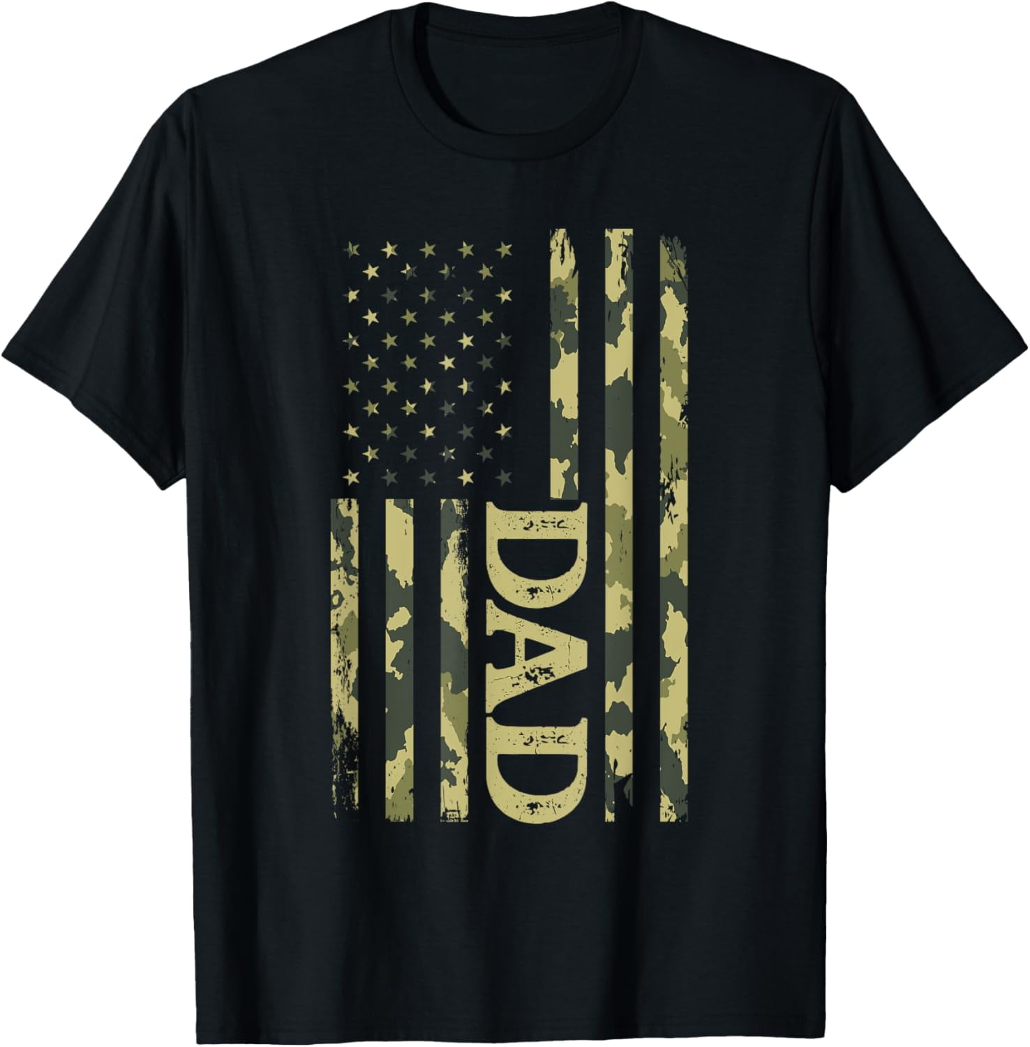 USA Patriotic Dad Father's Day American Flag 4th Of July Dad T-Shirt ...