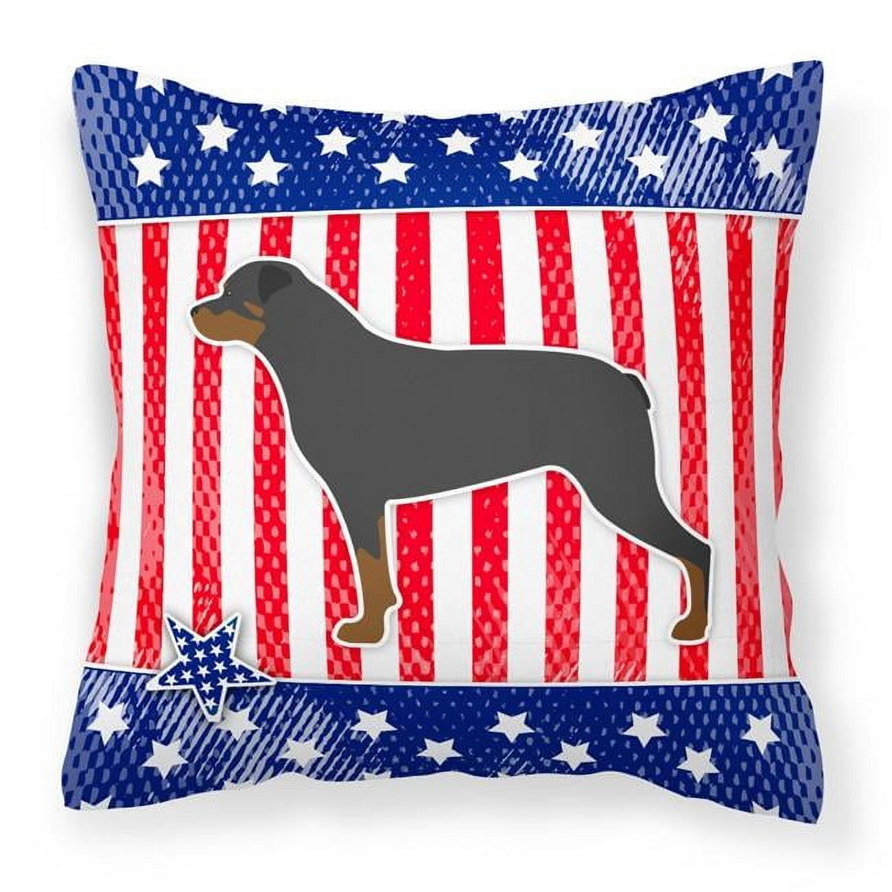 USA Patriotic Rottweiler Fabric Decorative Pillow - Walmart.com