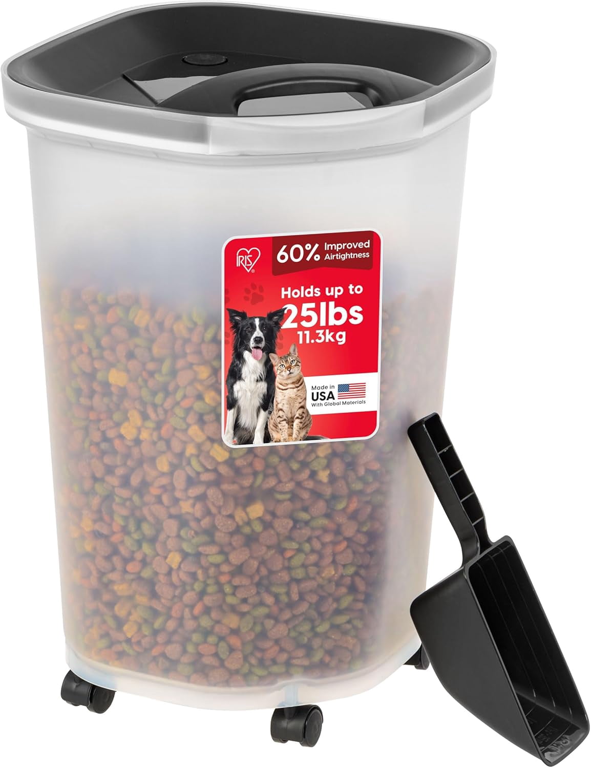USA Pet Food Storage Container 5 lbs, Premium 60% Improved Airtight ...