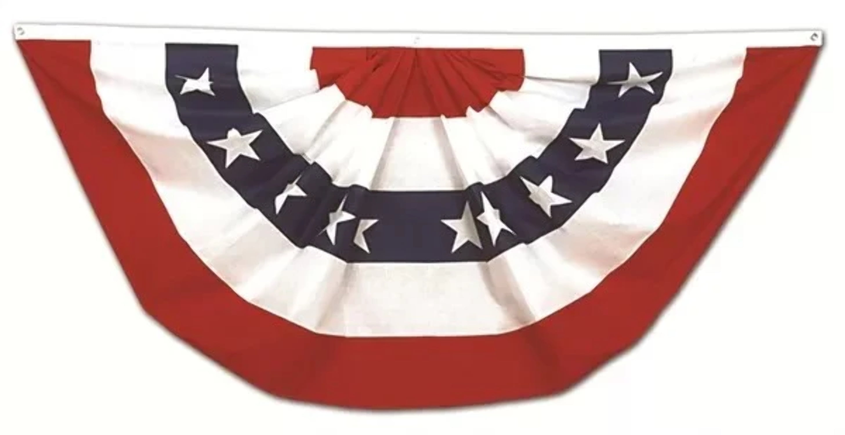 USA Pleated Fan Flag 1.5x3 Feet American US Bunting Flags Half Fan ...
