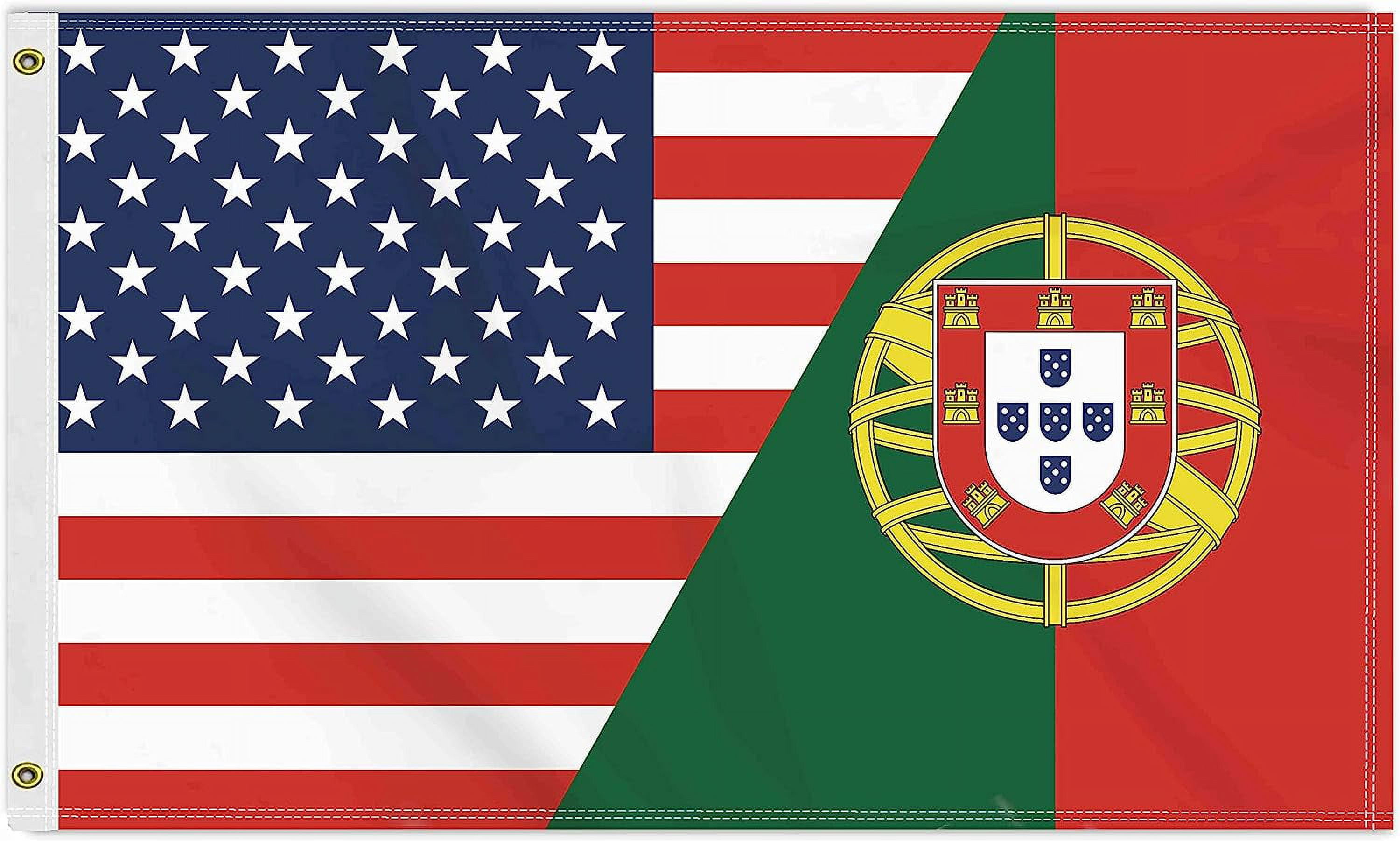 USA Portugal Flag, 3Ply Polyester, Heavy Duty, Double Sided - Walmart.com