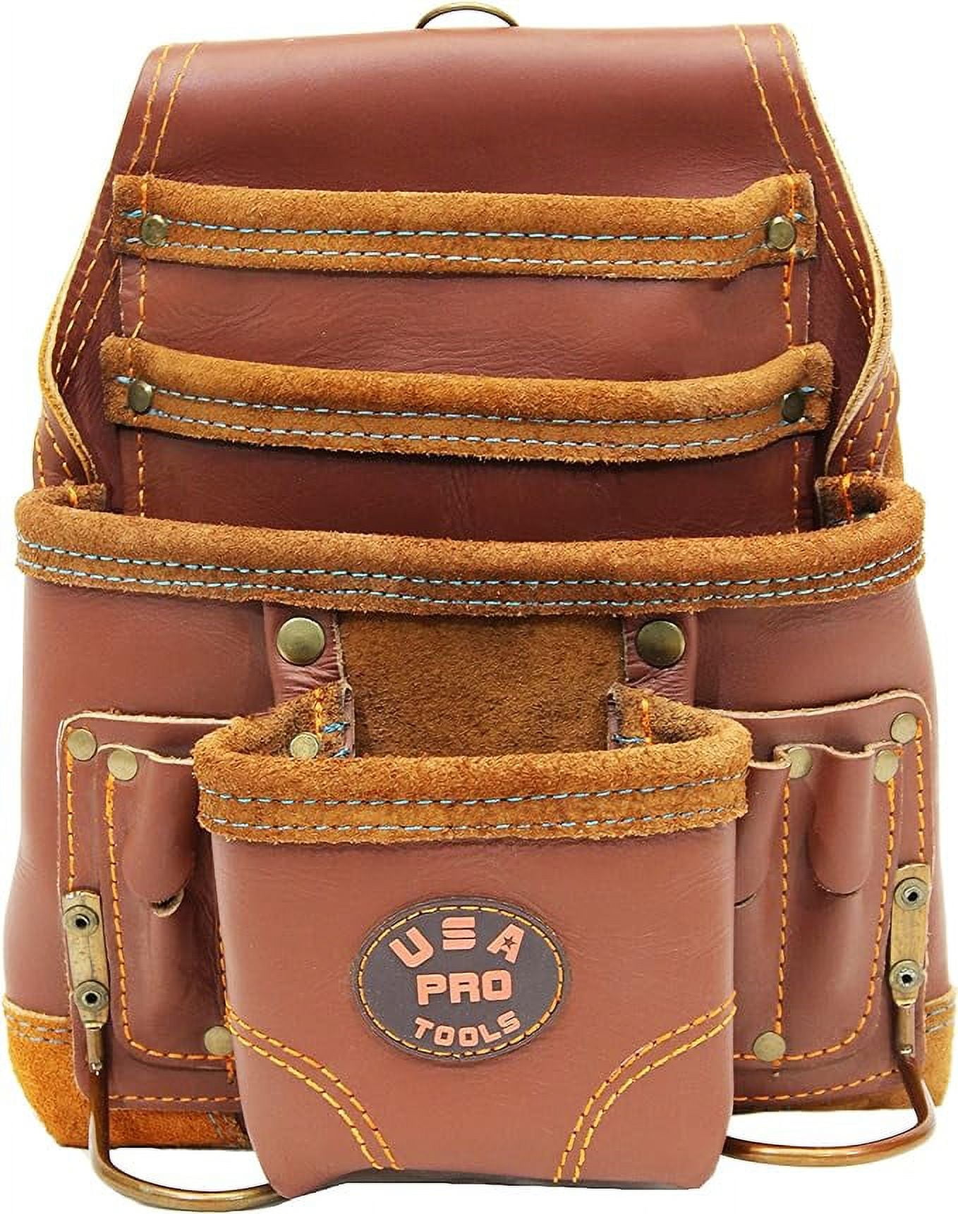 USA Pro Tools Leather Tool Pouch for Carpenter | Best for Electricians ...