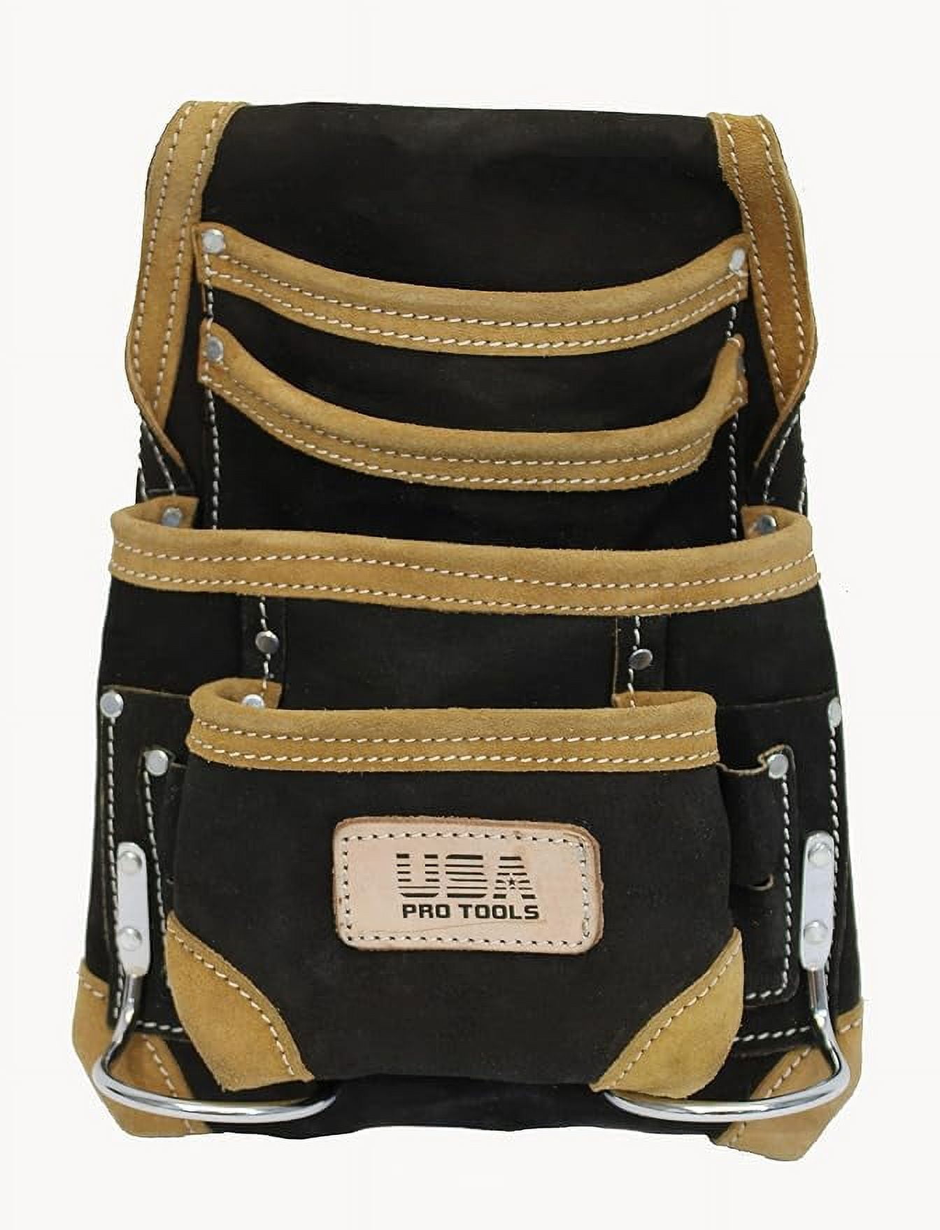 USA Pro Tools Suede Tool Pouch | 10 Pocket Leather Tool Pouch ...