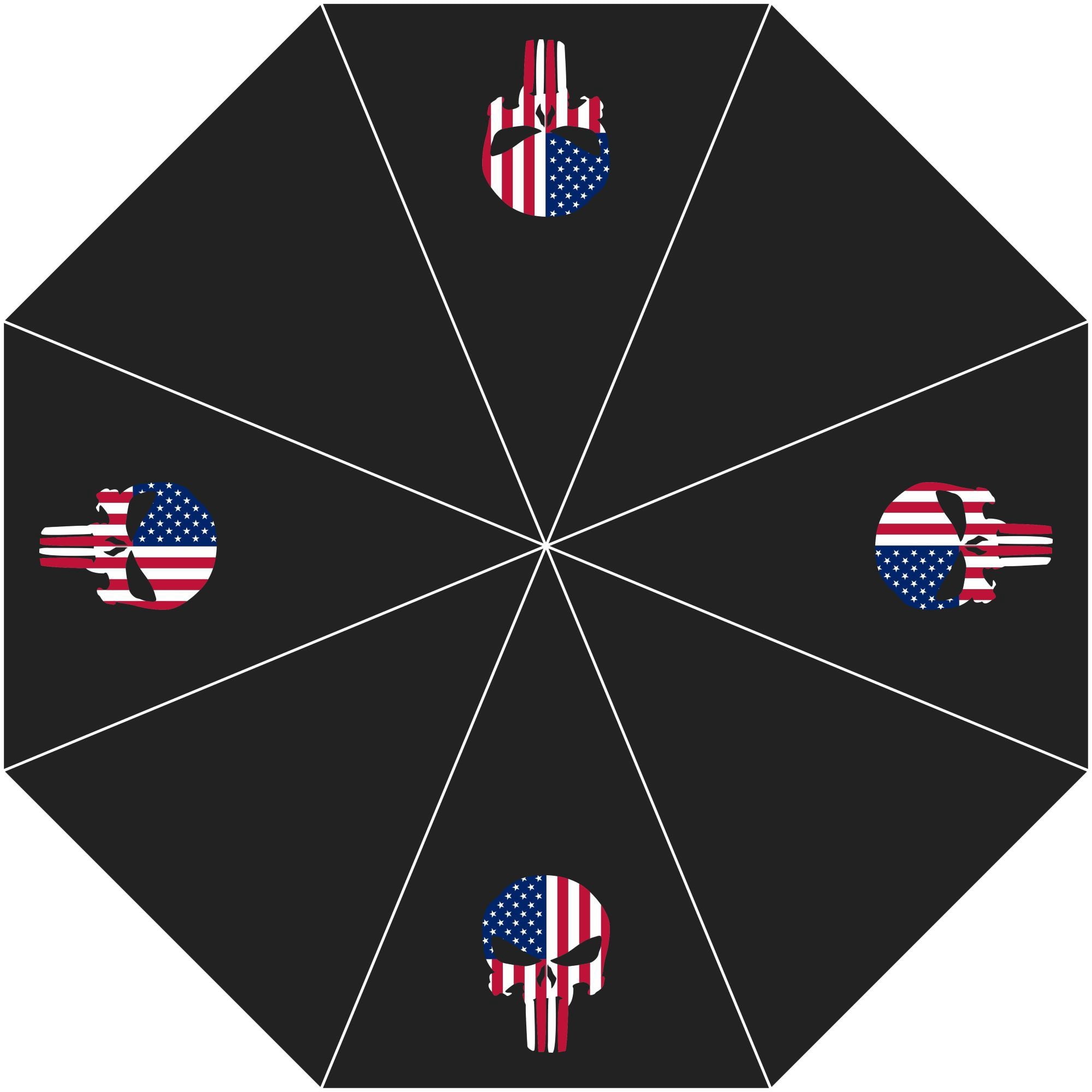 USA Punisher Skull Umbrella - Walmart.com