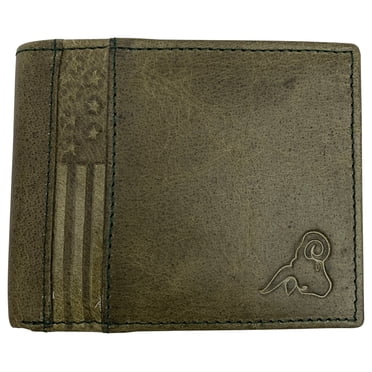 Slim Genuine Bifold RFID Leather Wallet for Men with Flip Up ID in ...