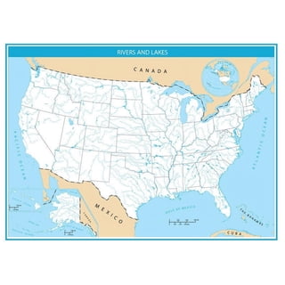 Printable Map Of Us Rivers 102 Us National Parks Map Stock Photos,