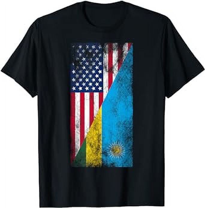 USA Rwanda Flags - United States of America, Rwandan T-Shirt - Walmart.com