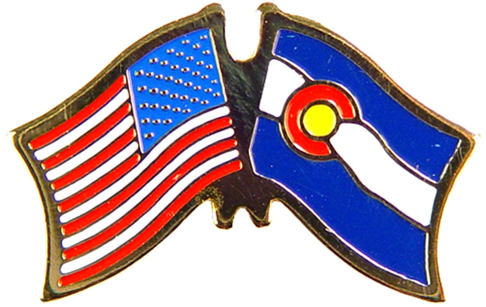 USA & Colorado Cross Flags - Officially Licensed Original Artwork ...