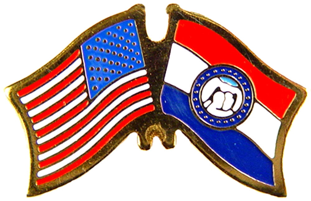 USA STATES, USA & MISSOURI Cross Flags - Original Artwork, Expertly ...