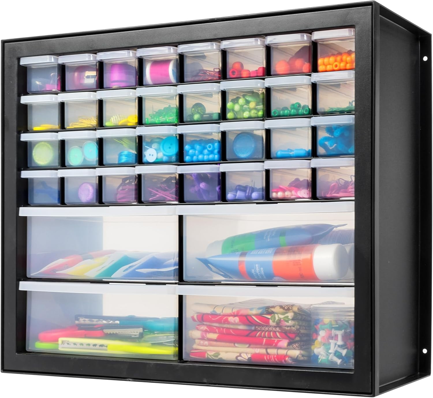 USA Screw Tool Organizer Small Parts Cabinet Chest, 44-Drawer Hardware ...